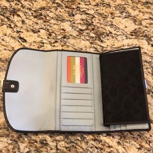 Coach | Bags | Coach Signature Checkbook Wallet | Poshmark